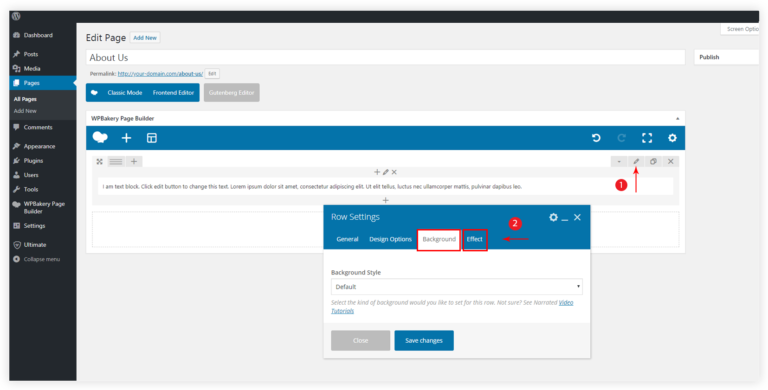 Row Background Styles Ultimate Addons For Wpbakery Page Builder